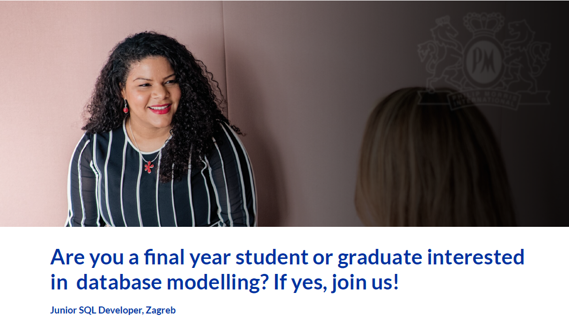 Junior SQL Developer – kompanija Philip Morris Zagreb – vub.hr